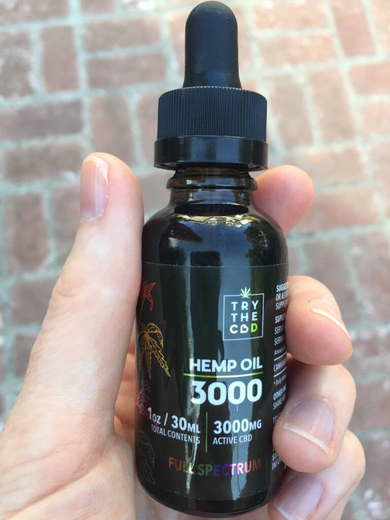 CBD Review: TryTheCBD – Full Spectrum 3000mg Tincture - SOC