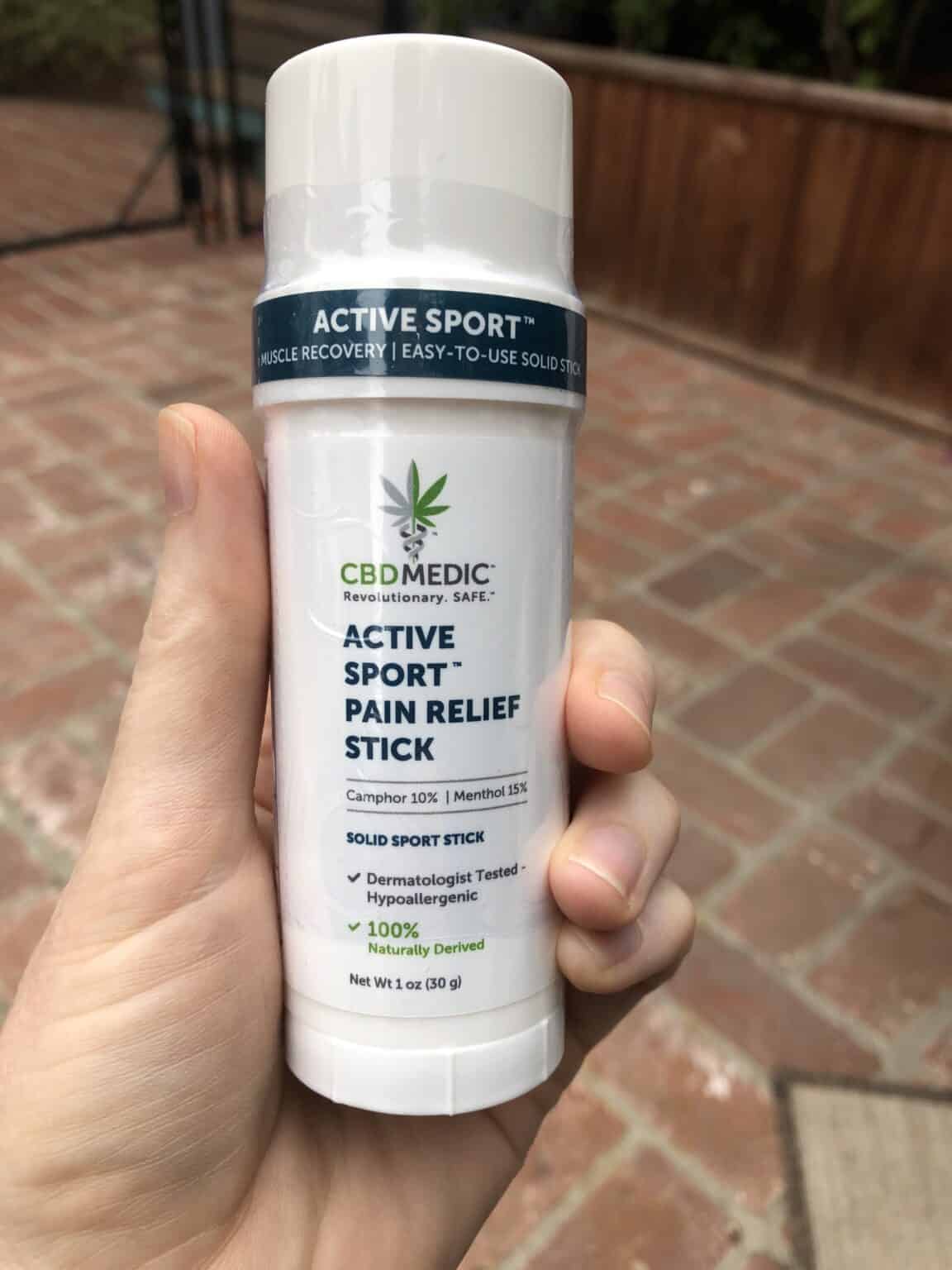 CBD Medic Review: Active Sport CBD Pain Relief Stick - SOC