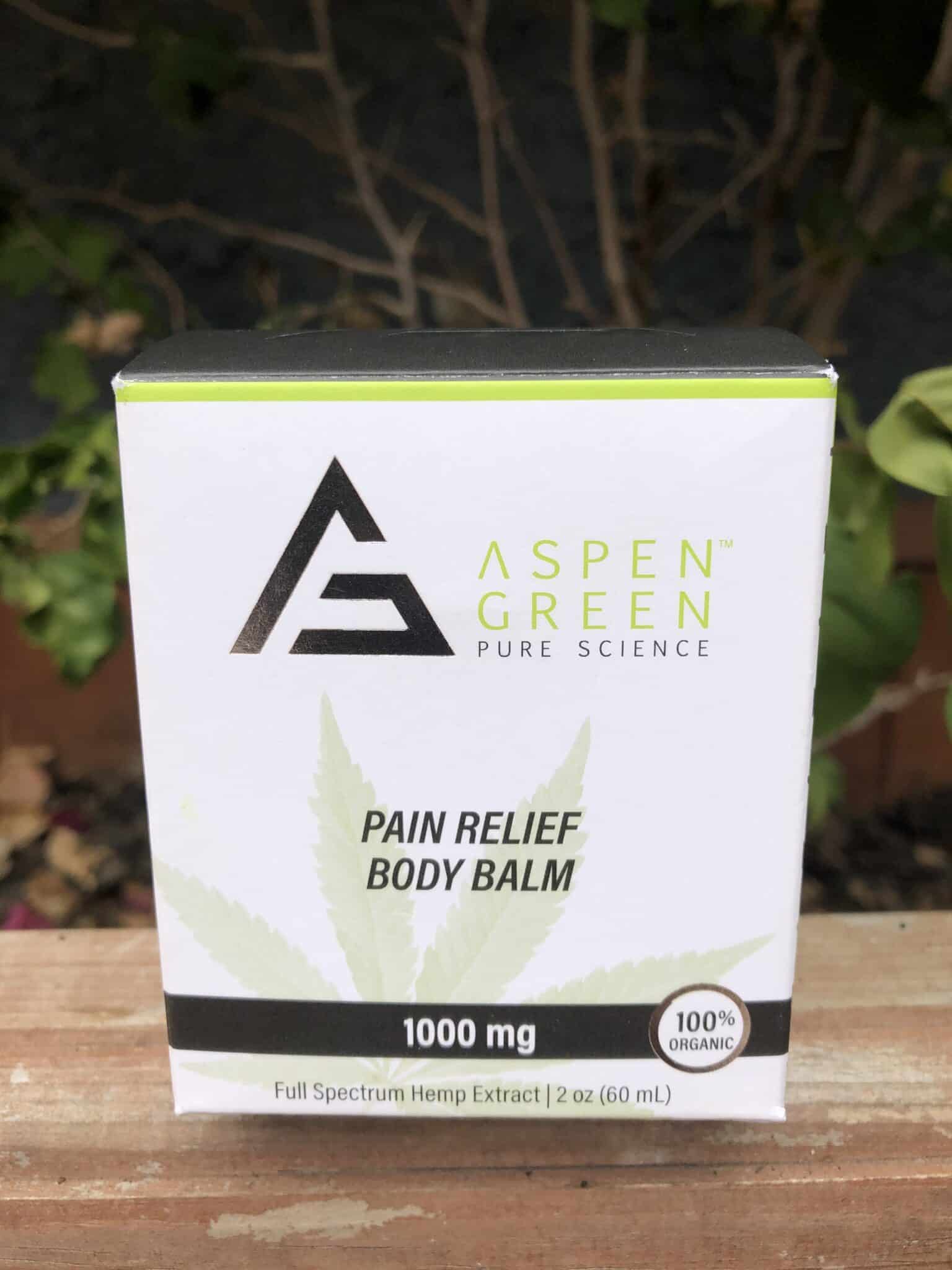 CBD Review: Aspen Green Pain Relief CBD Body Balm 1000mg - SOC