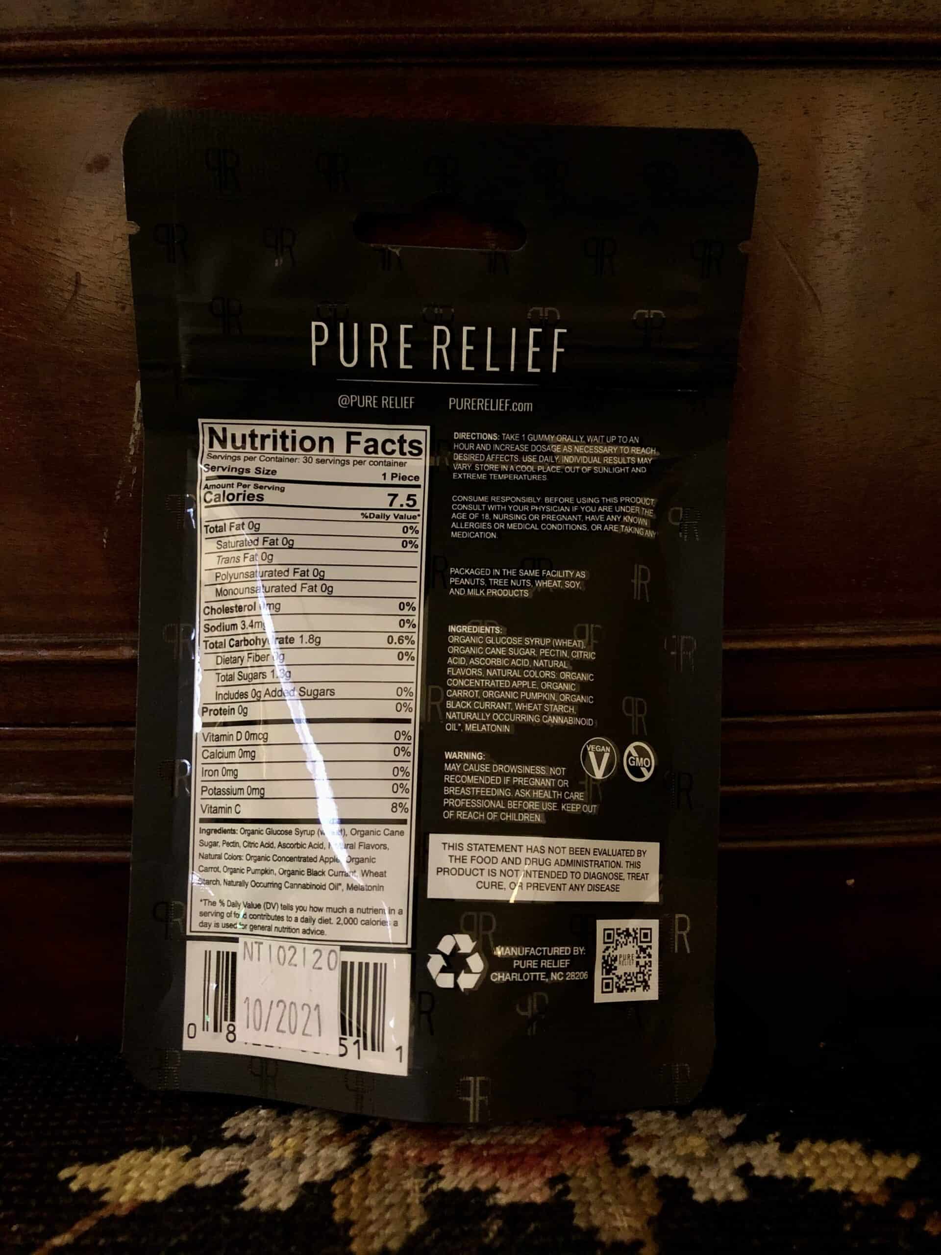 Pure Relief: CBD Night Time 900mg CBD Gummies Review - SOC
